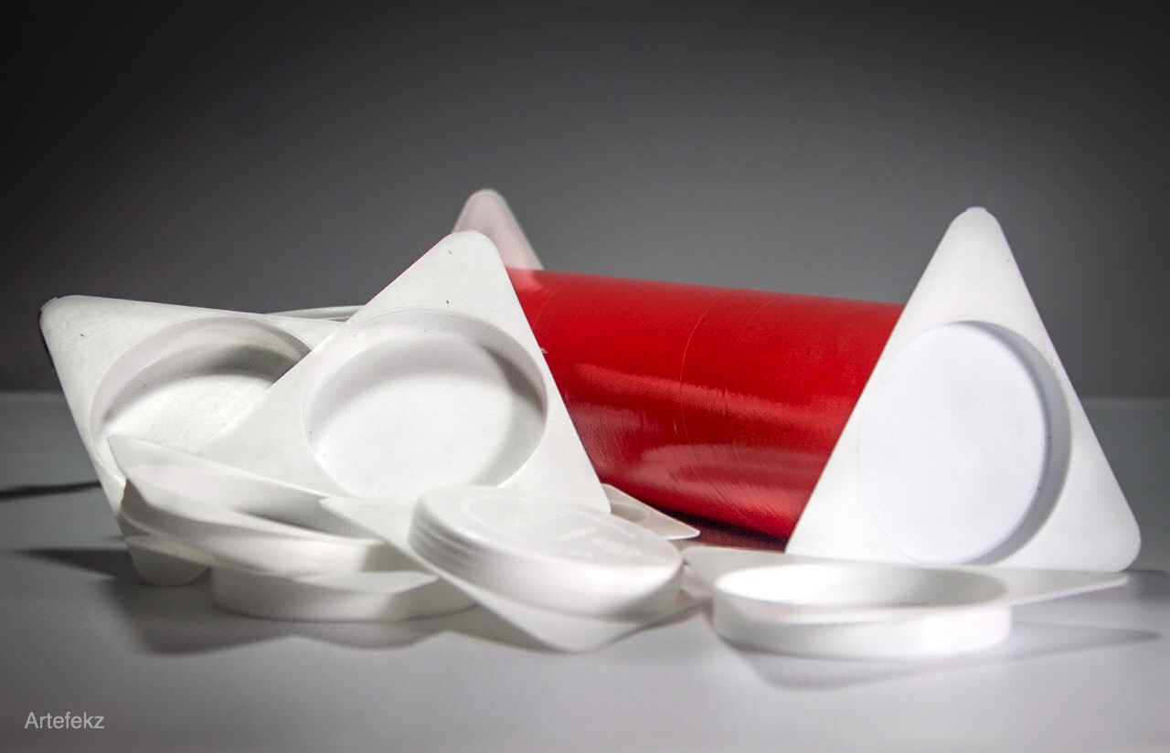 Aro Caps – Triangular Anti Roll Tube Caps to stop postal tubes rolling